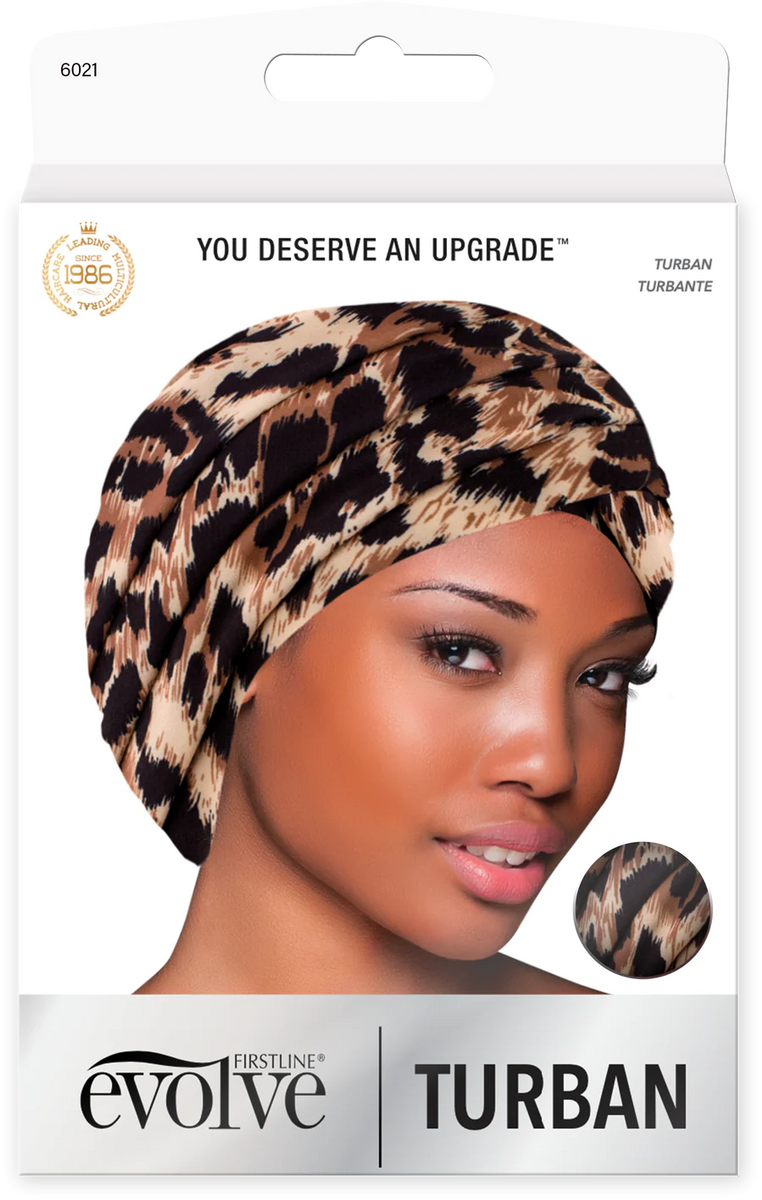 #6021 Evolve Silky Turban Animal Print (6PC) – YoungsGA.com : Beauty ...