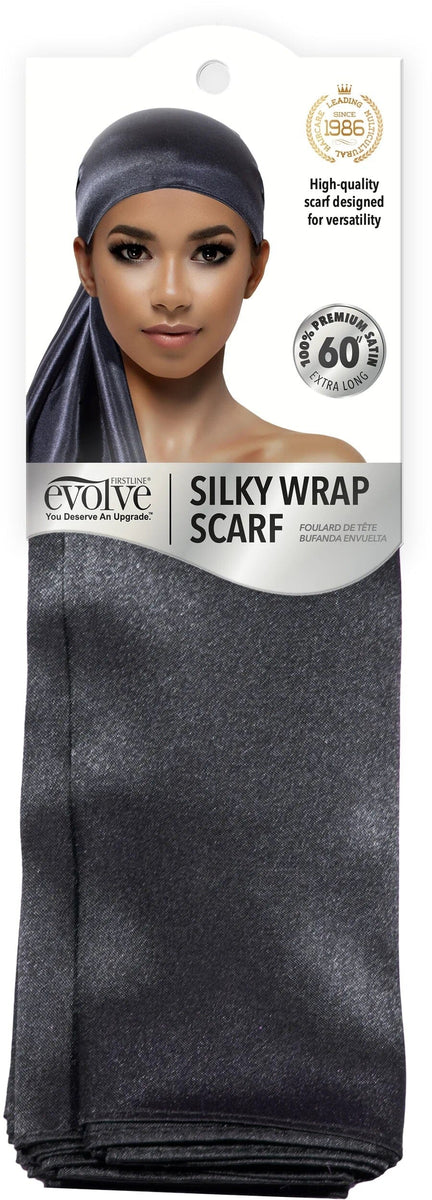 #6640 Evolve Silky Wrap Scarf / Black (12PC) – YoungsGA.com : Beauty ...