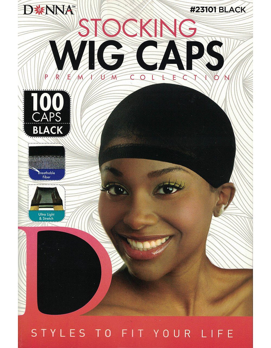 Donna Stocking Wig Cap 100 Piece/ Black #23101 (BOX) – YoungsGA.com ...