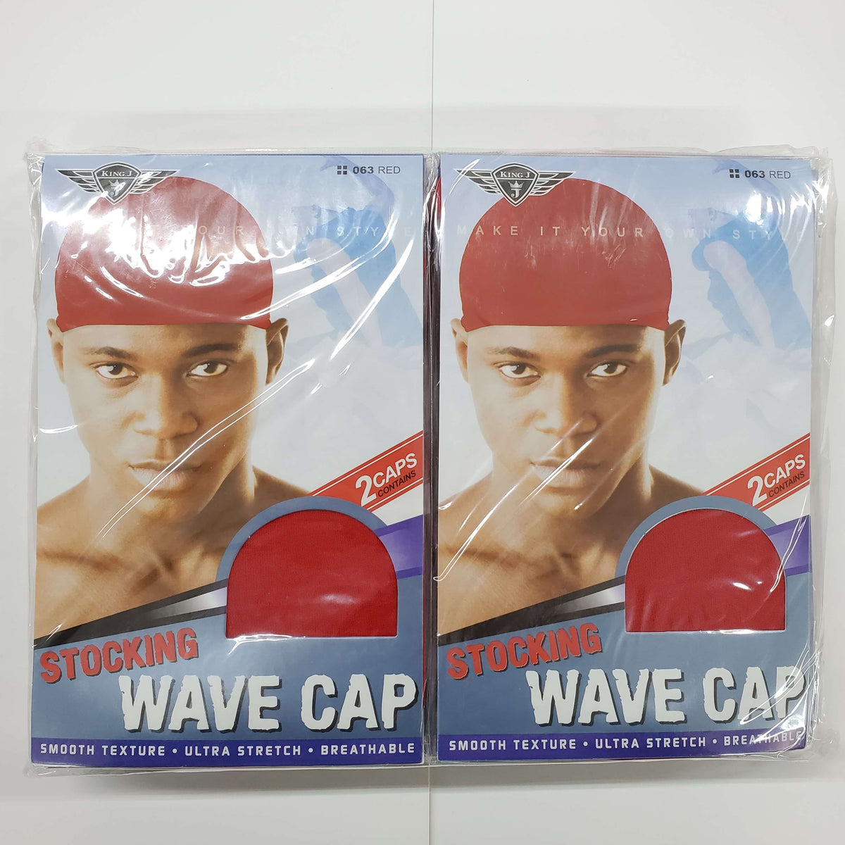 #063 Stocking Wave Cap / Red (12PC) – YoungsGA.com : Beauty Supply ...