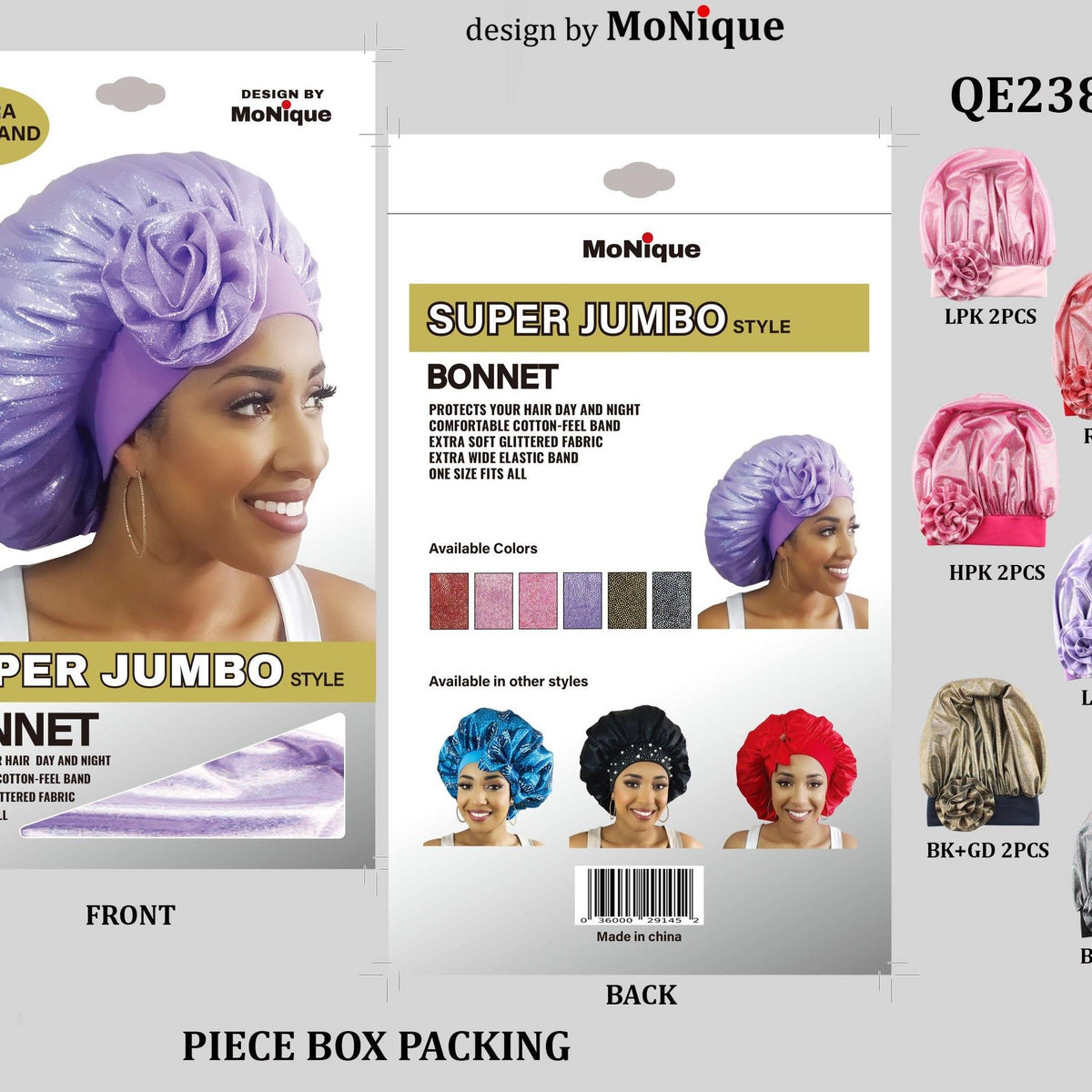 Super Jumbo Style Bonnet #QE2389K /QE2389A (12PC) – YoungsGA.com ...