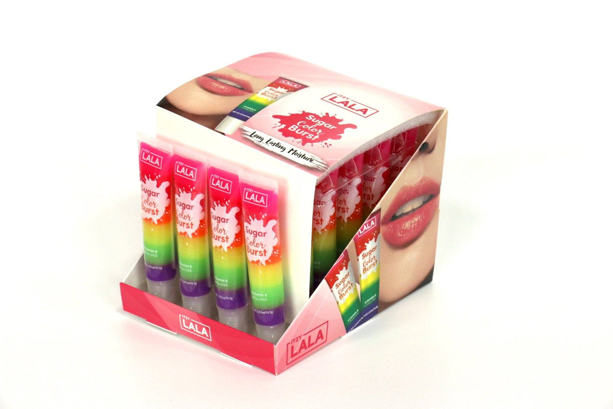 ITZY LALA Rainbow Sugar Lipgloss (24PC) - YoungsGA.com : Beauty Supply ...