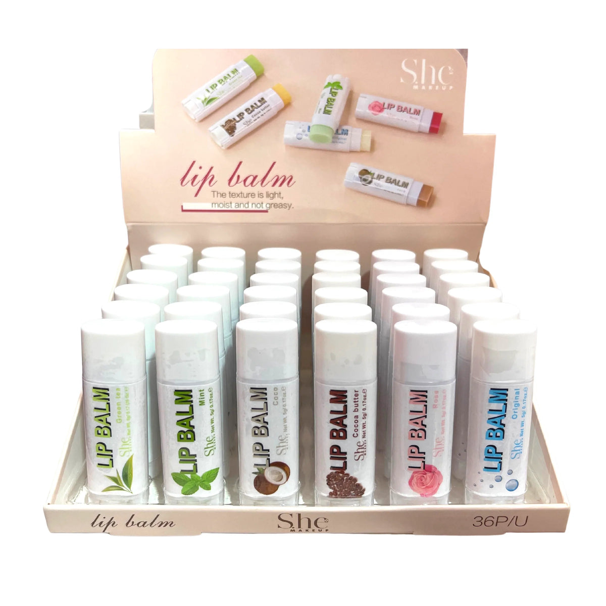 She Lip Balm Set #LG16 (36PC) – YoungsGA.com : Beauty Supply, Fashion ...